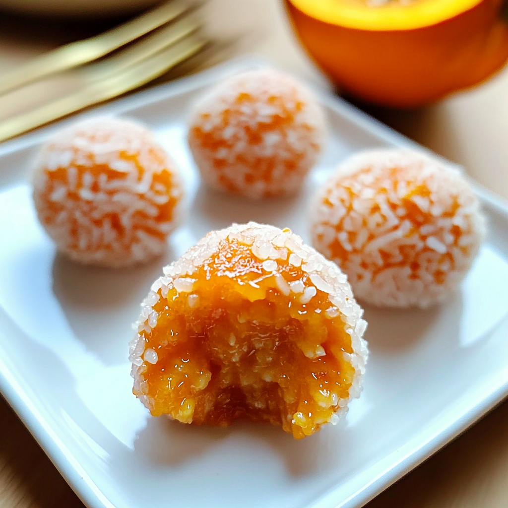 Pumpkin Sticky Rice Ball