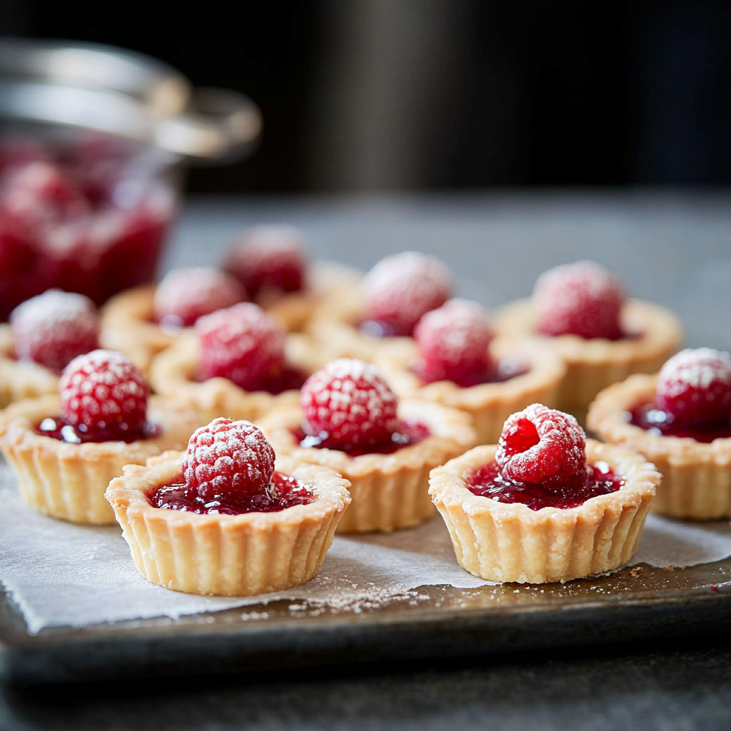 Mini Raspberry Almond Tarts