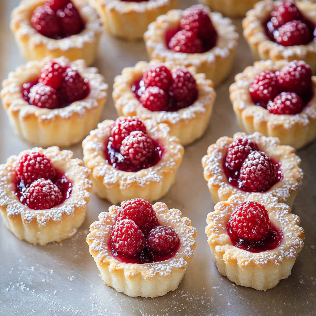 Mini Raspberry Almond Tarts