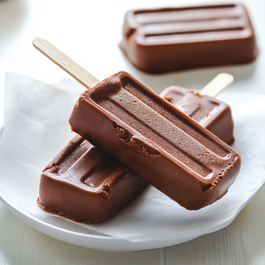 Healthy Greek Yogurt Chocolate Fudge Pops