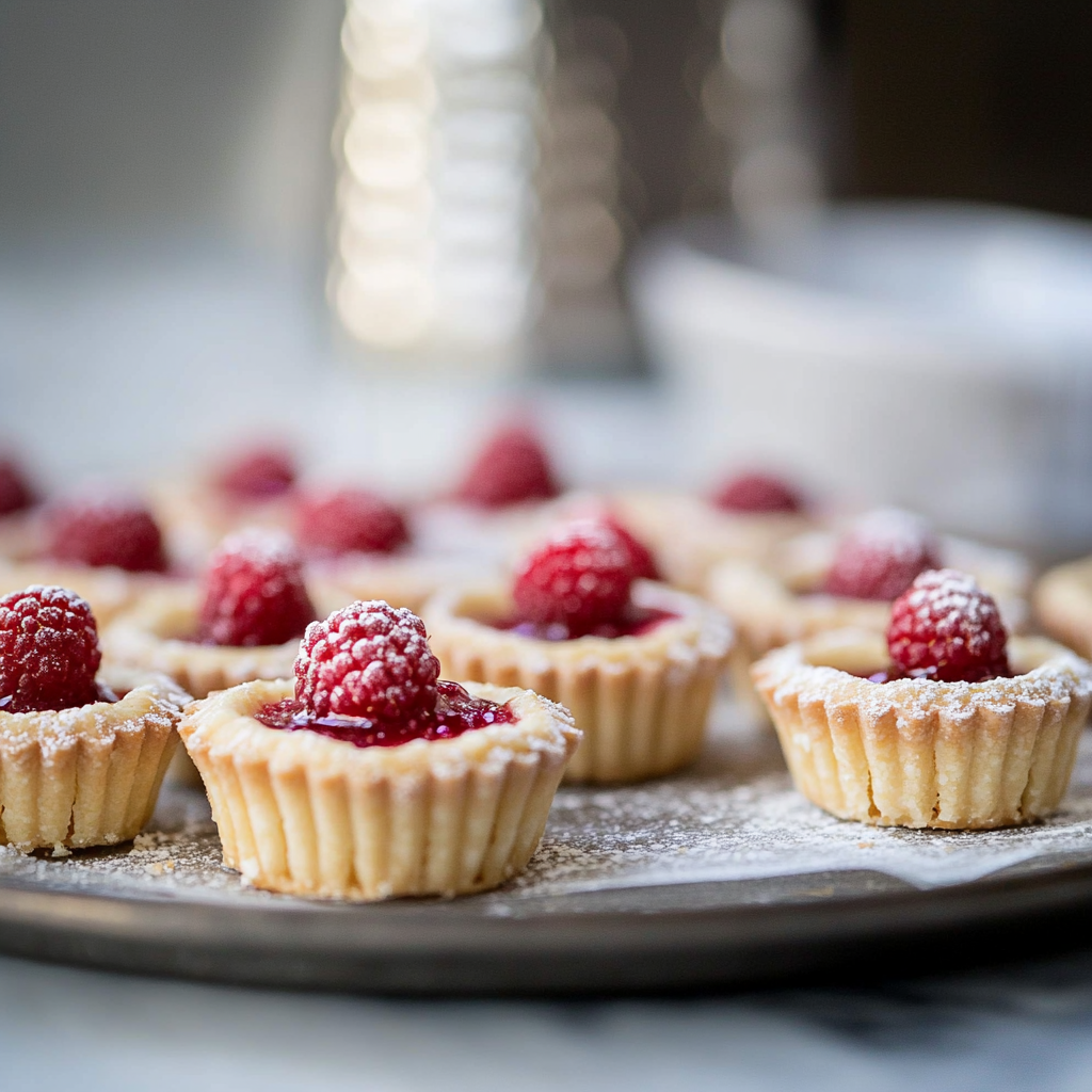 Mini Raspberry Almond Tarts