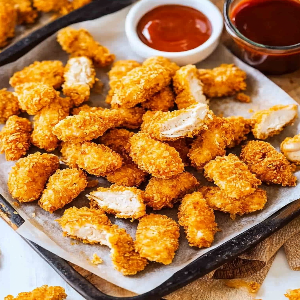Crunchy Baked Chicken Nuggets