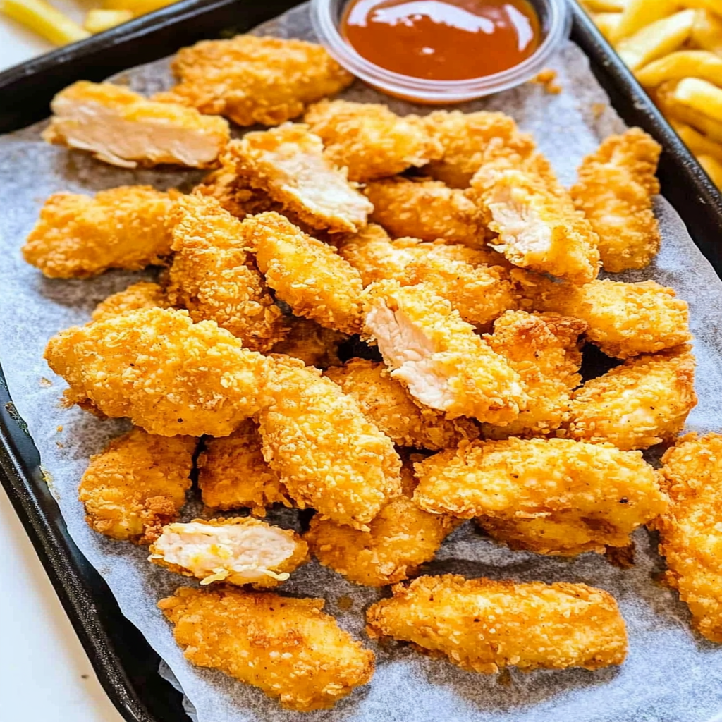 Crunchy Baked Chicken Nuggets