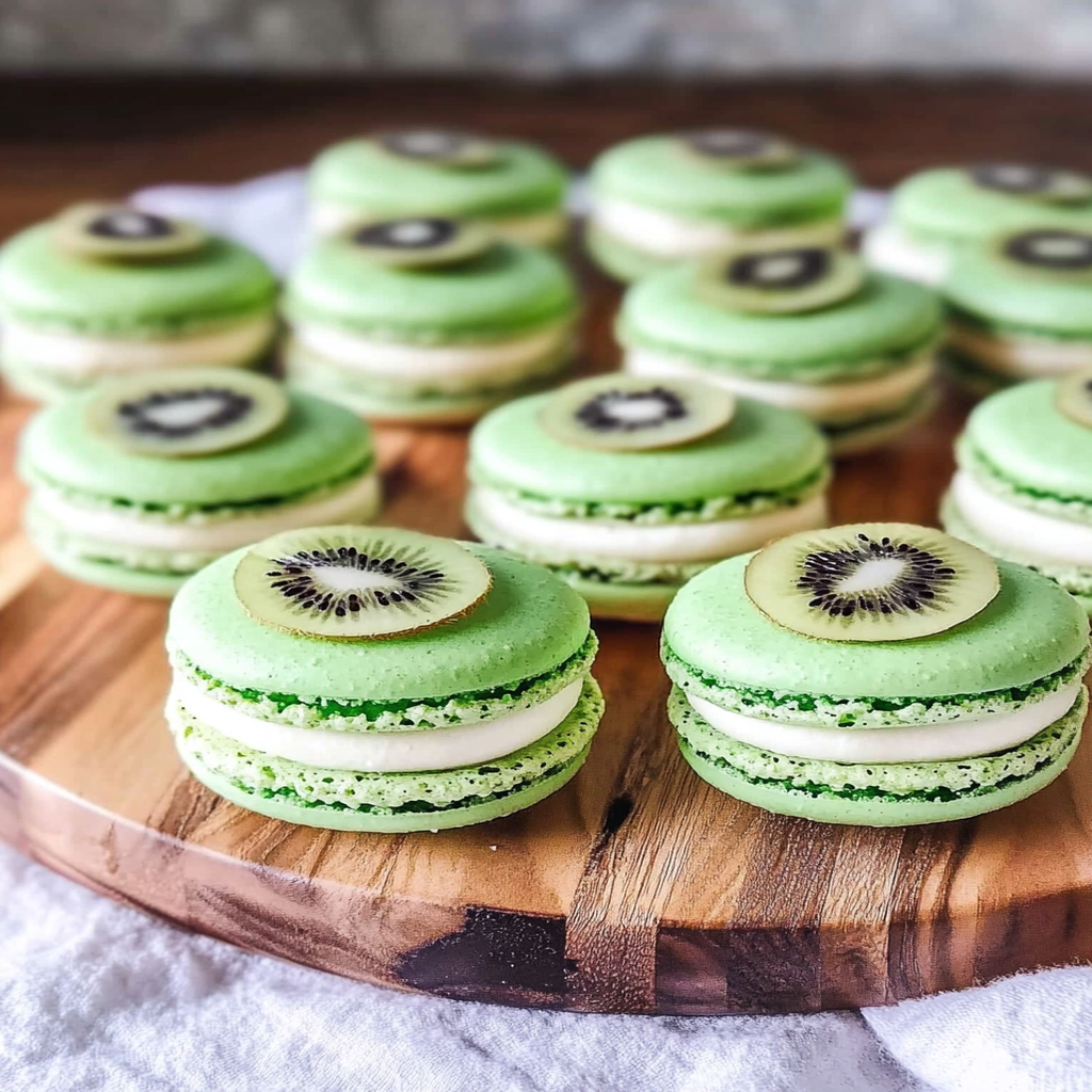 Kiwi Macarons