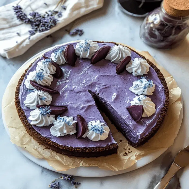 Purple Sweet Potato Cheesecake (Vegan + Gluten Free)