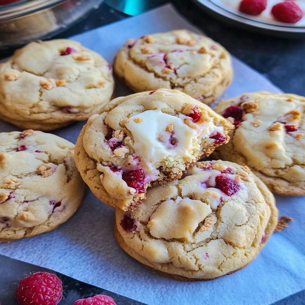 Raspberry Cheesecake Cookies