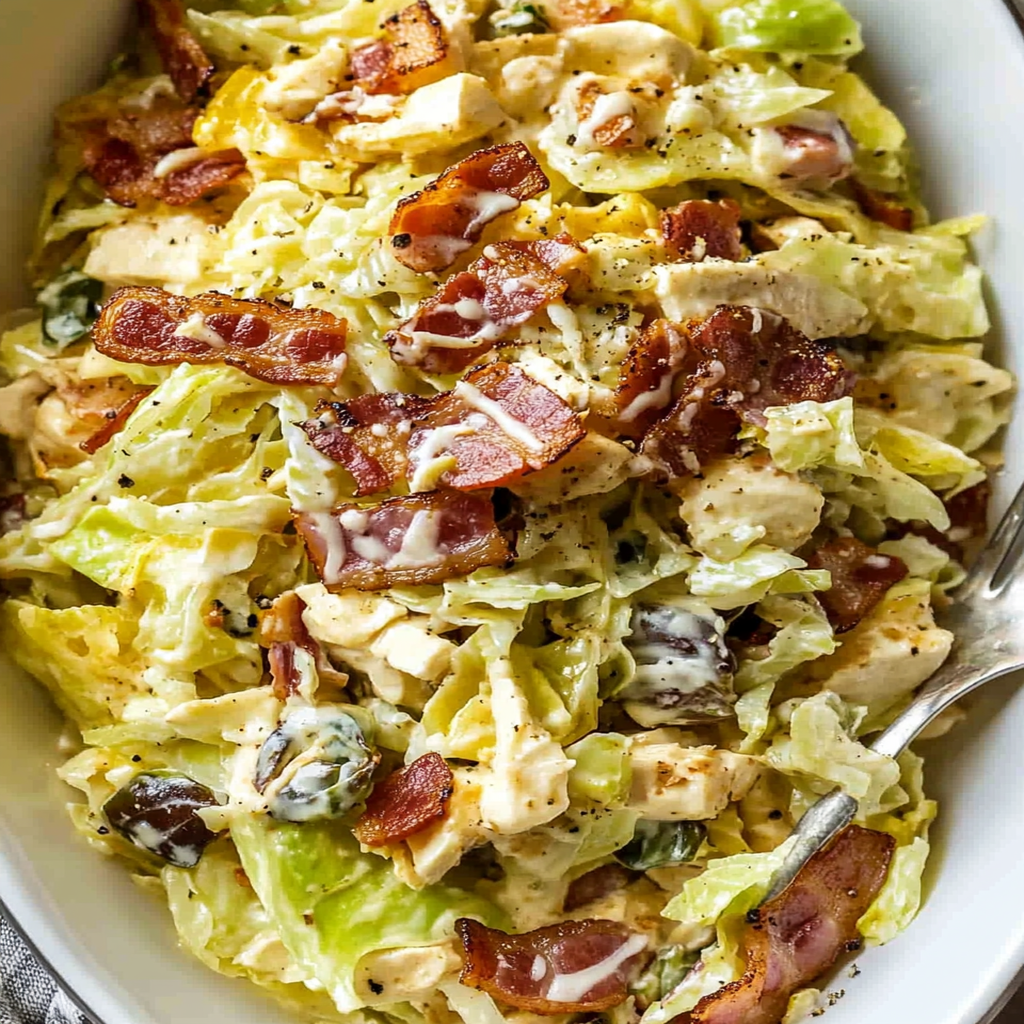 Irresistible Warm Bacon and Cabbage Salad Recipe