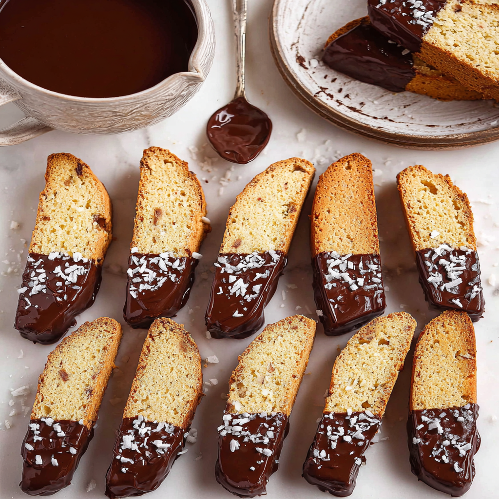 Chocolate Dipped Biscotti