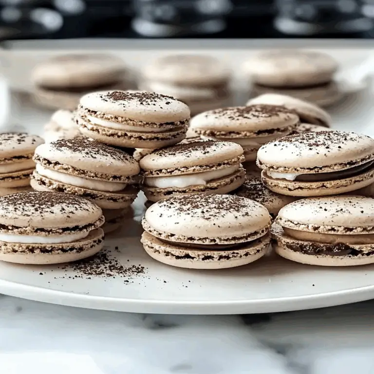 Cookies and Cream Macarons