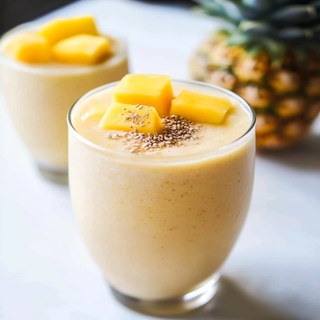 Tropical Mango Pineapple Protein Shake