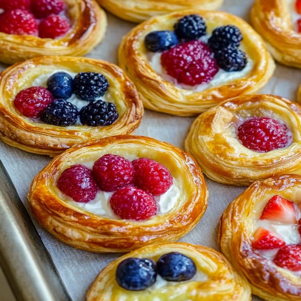 Fruit and Cream Cheese Danish Pastry