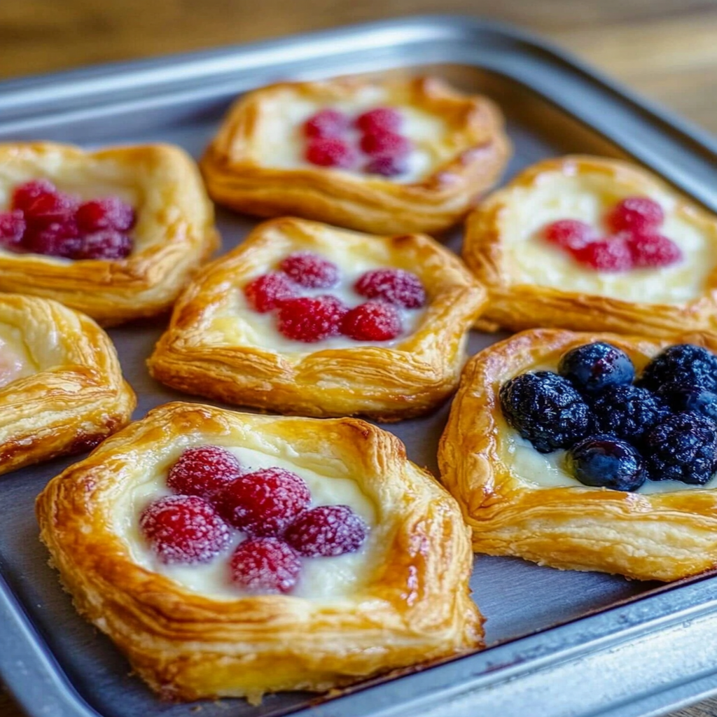 Fruit and Cream Cheese Danish Pastry