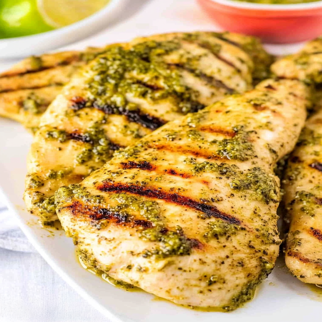 Grilled Pesto Chicken
