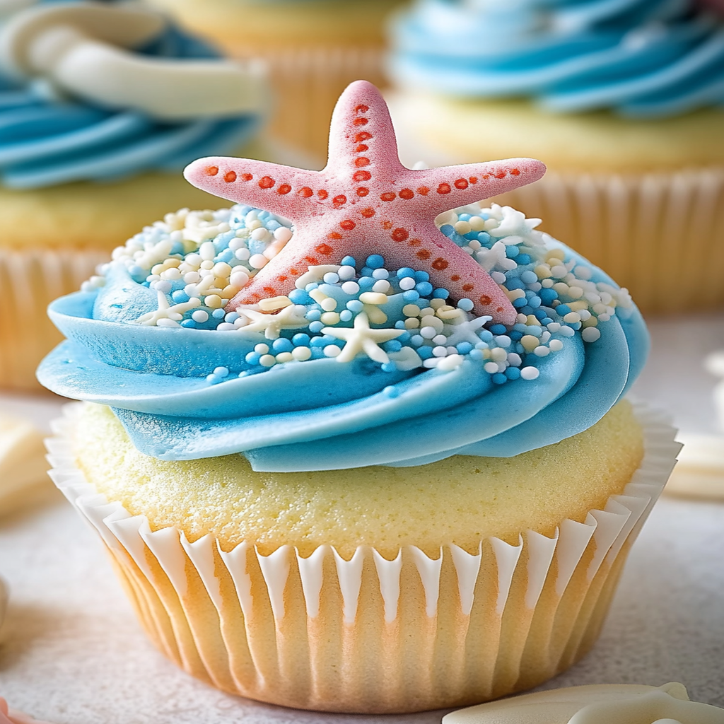 Irresistible Beach Themed Cupcakes Recipe for Summer Fun