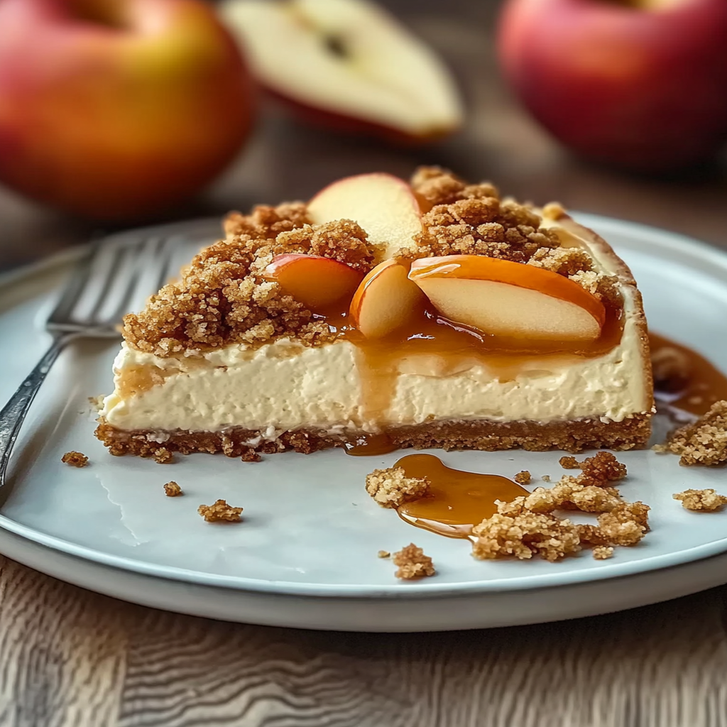 Perfect Apple Crumble Cheesecake