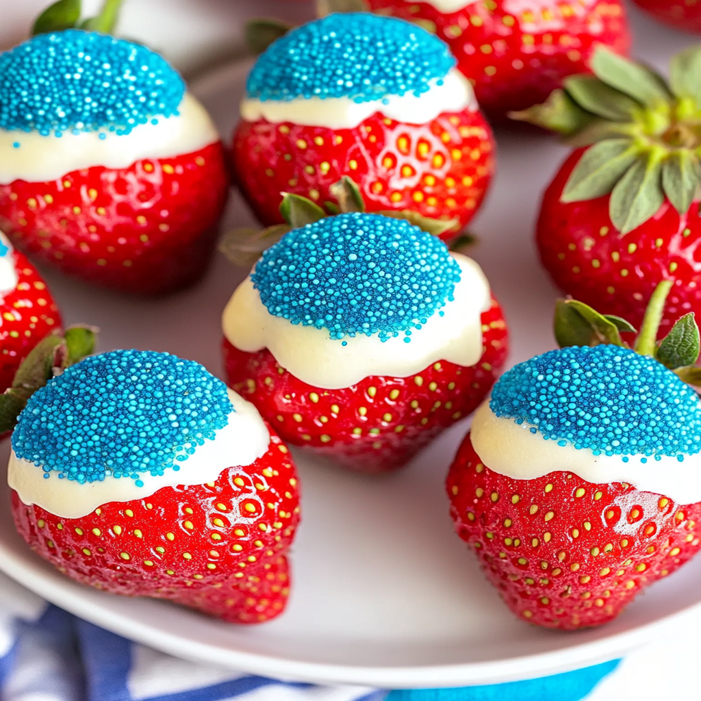 Red, White, and Blue Strawberries