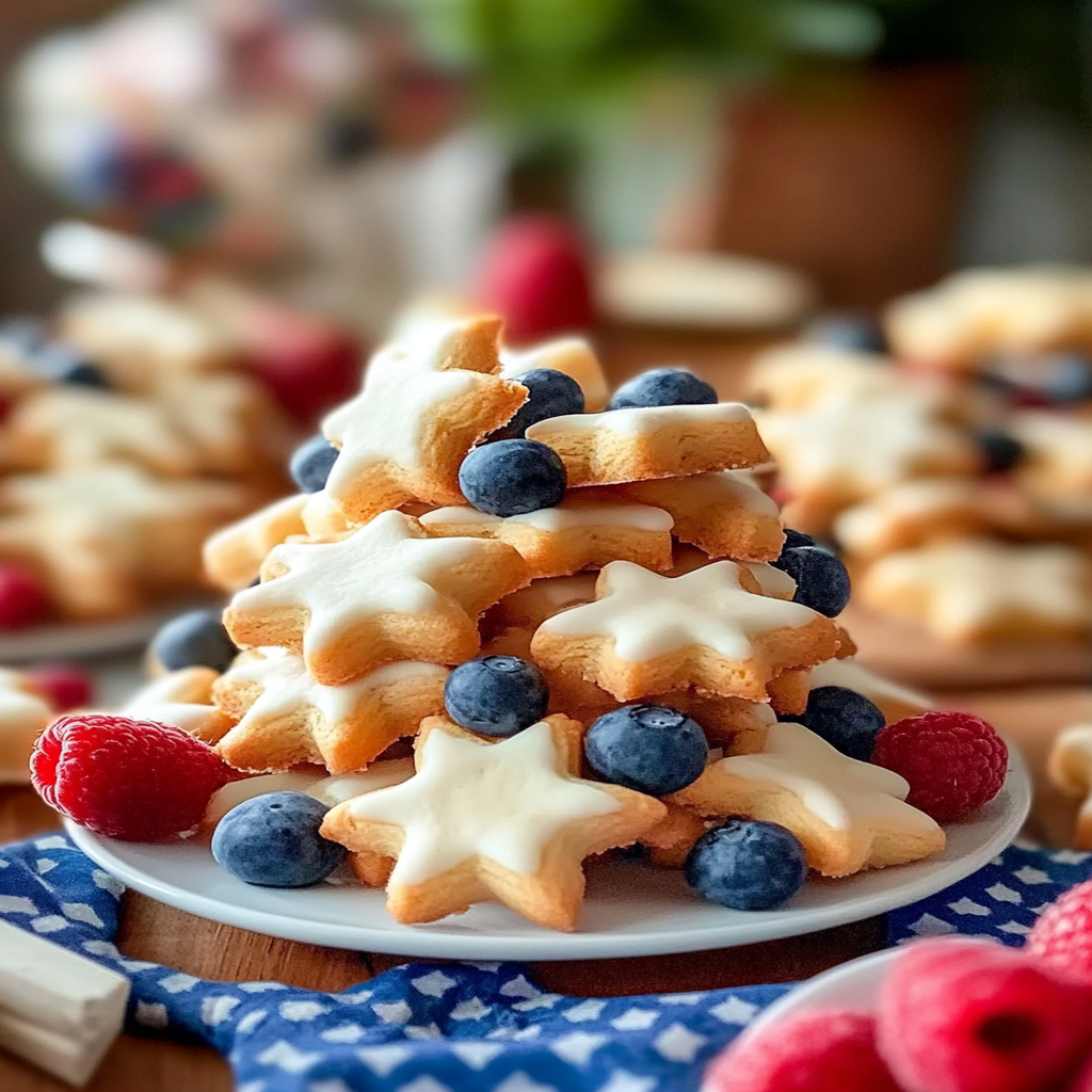 Star-Shaped Shortcake Cookies