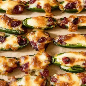 Cranberry Brie Jalapeño Poppers