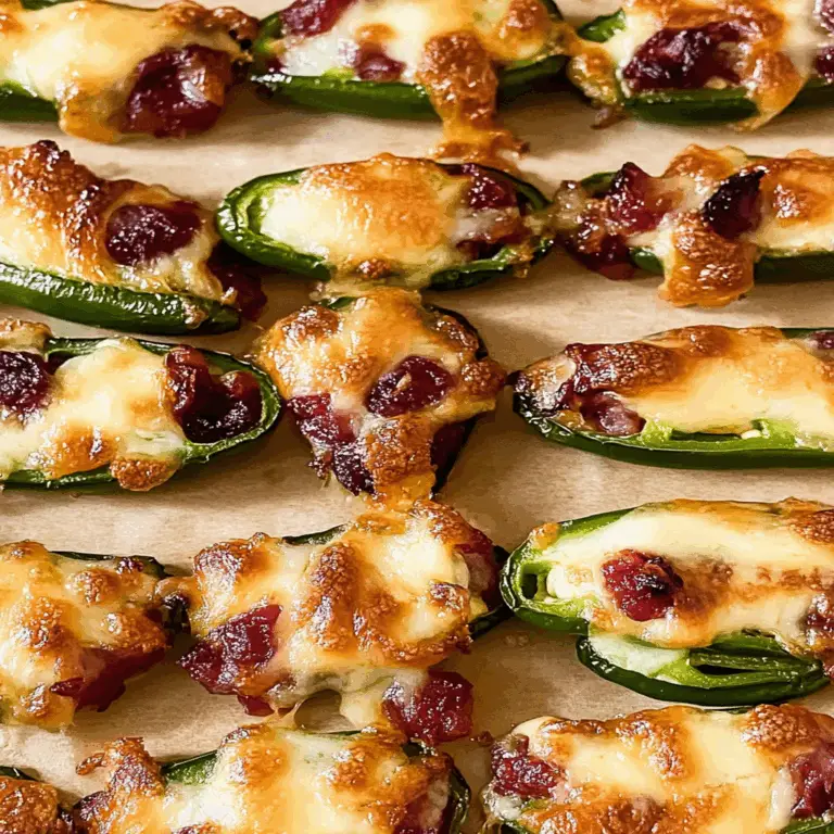 Cranberry Brie Jalapeño Poppers