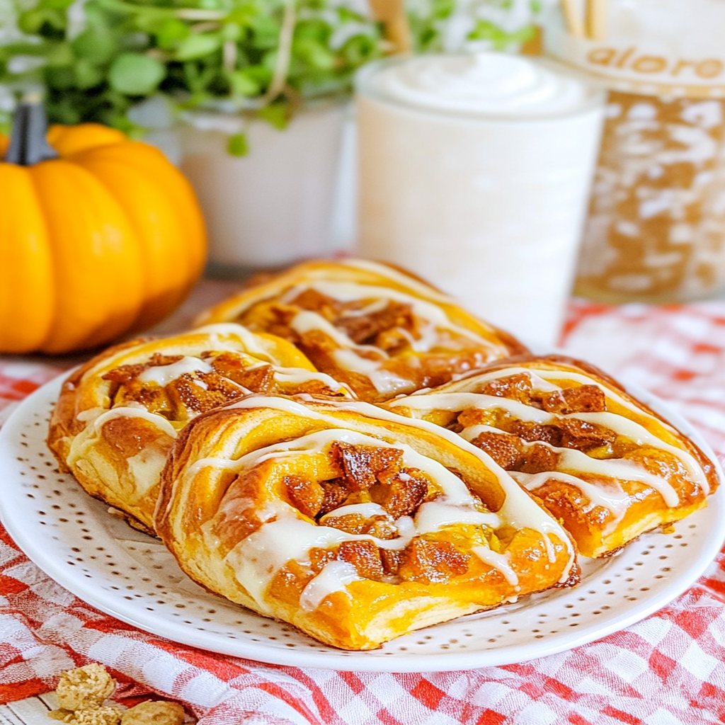 Easy Pumpkin Danish with Cream Cheese Recipe