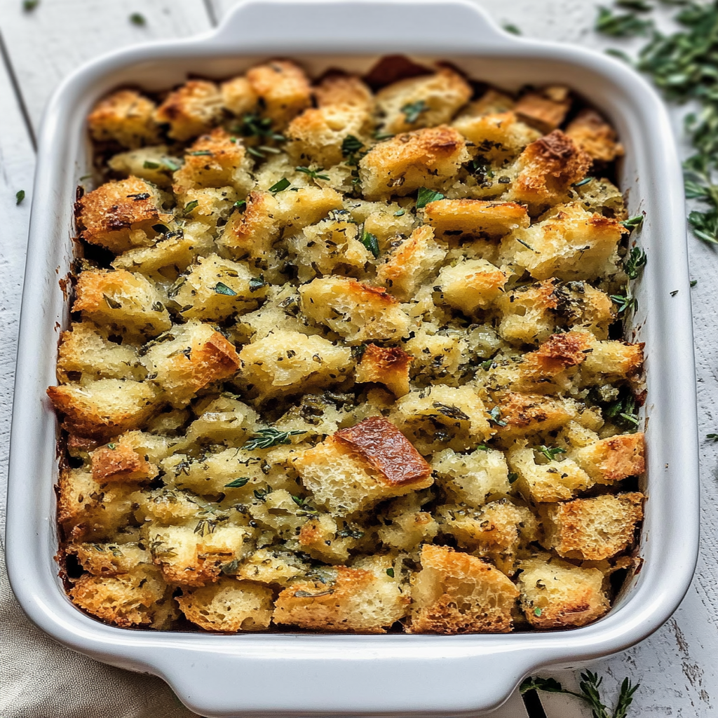 Our Favorite Buttery Herb Stuffing
