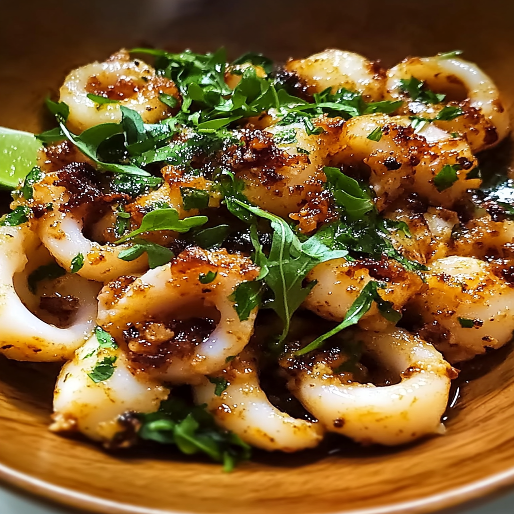 Garlic Butter Squid