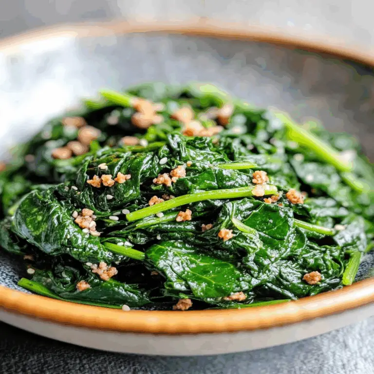 Goma-ae (Spinach with Sesame Sauce)