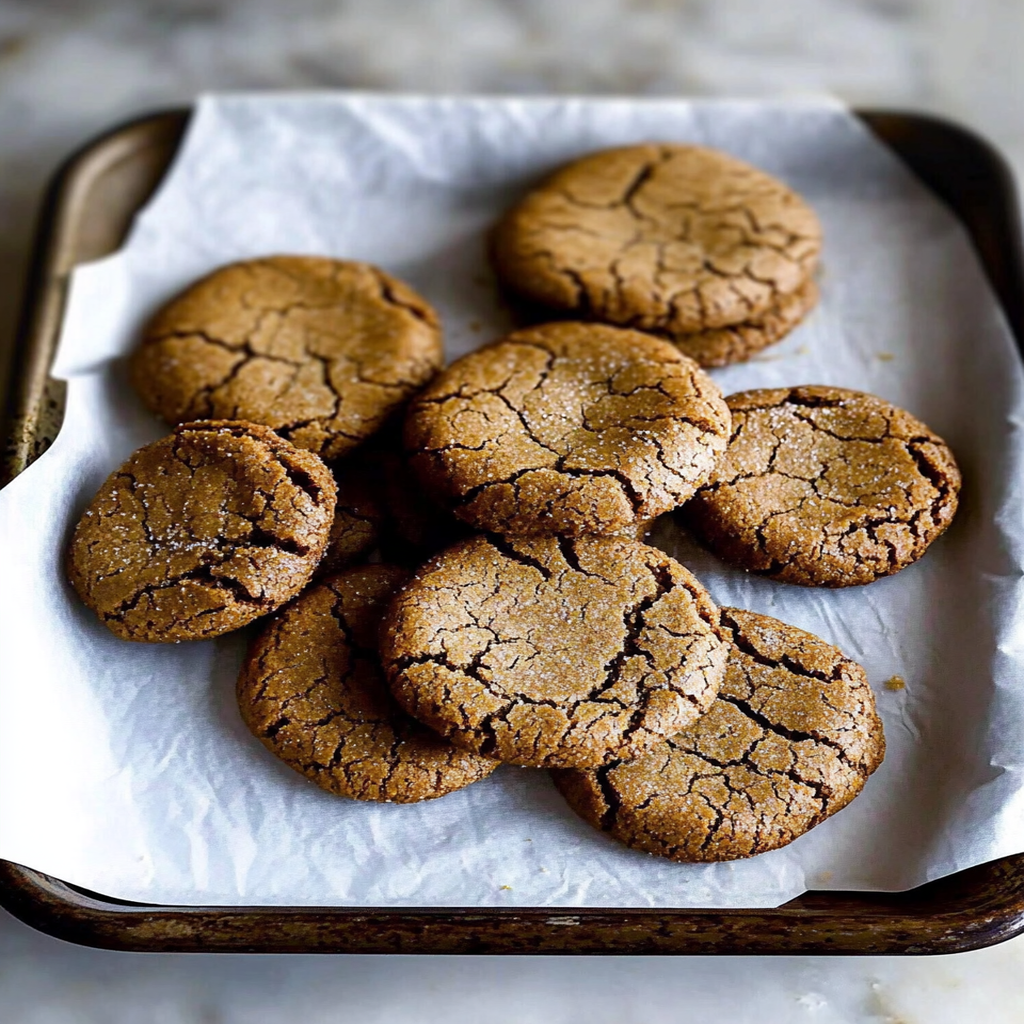 Molasses Crinkle Cookies