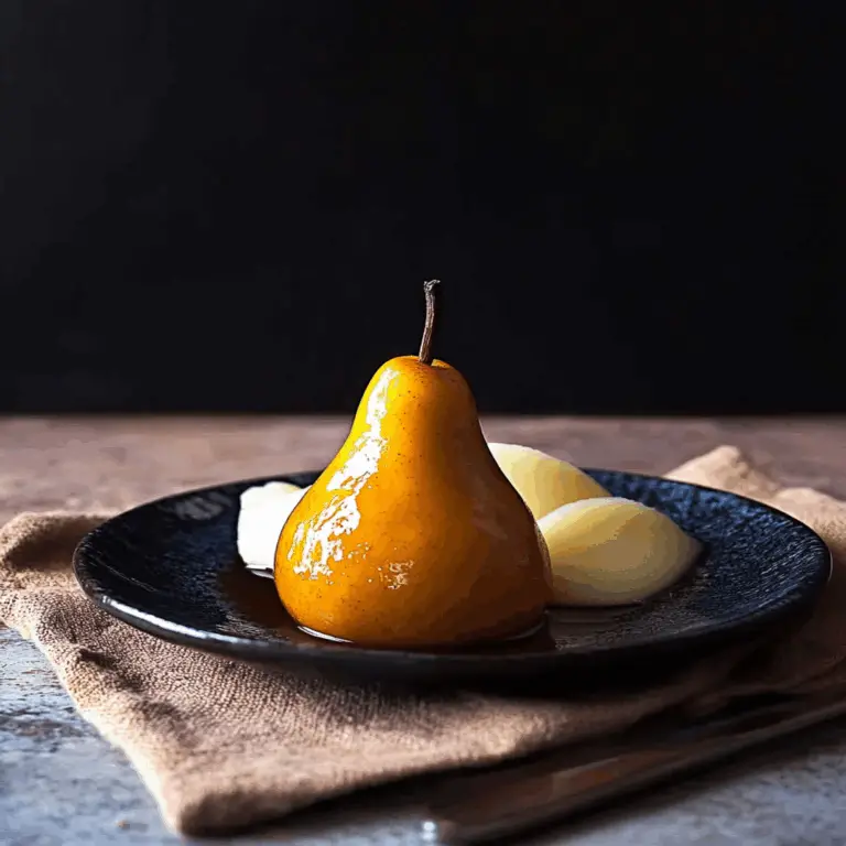Poached Pears with Ginger
