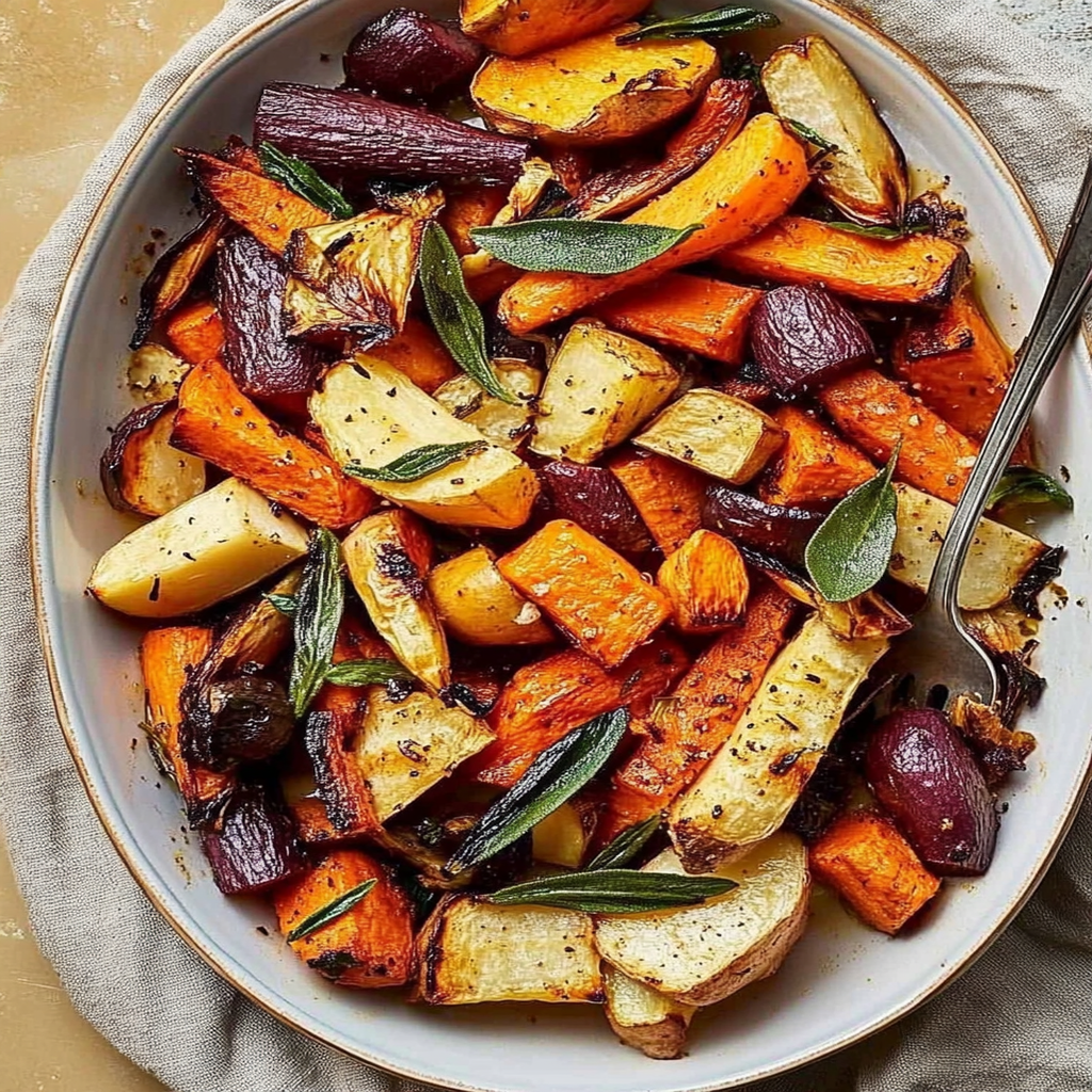 Roasted Root Vegetables (Carrots, Parsnips, Sweet Potatoes)