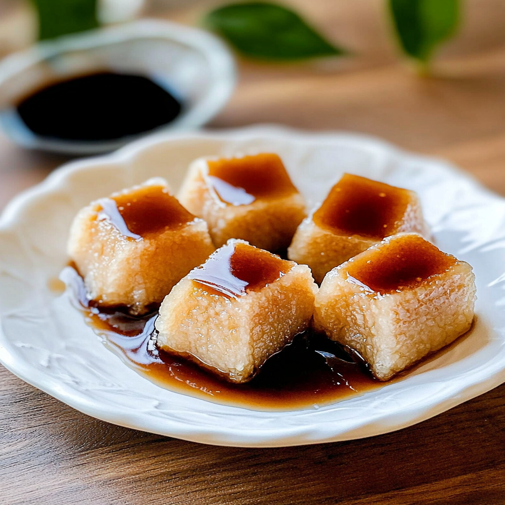 Warabi Mochi: Chewy Jelly Dessert with Kinako