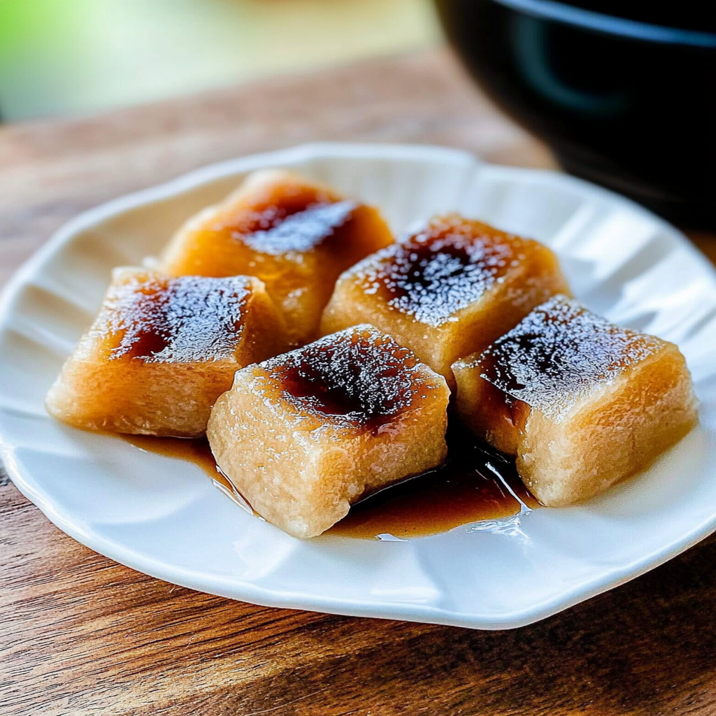 Warabi Mochi: Chewy Jelly Dessert with Kinako