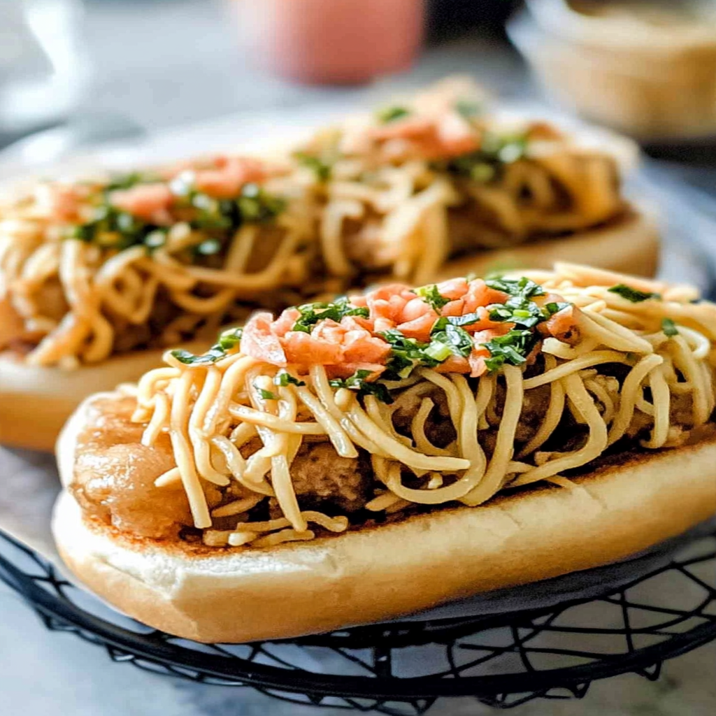Yaki Soba Pan (Fried Noodle Sandwich)