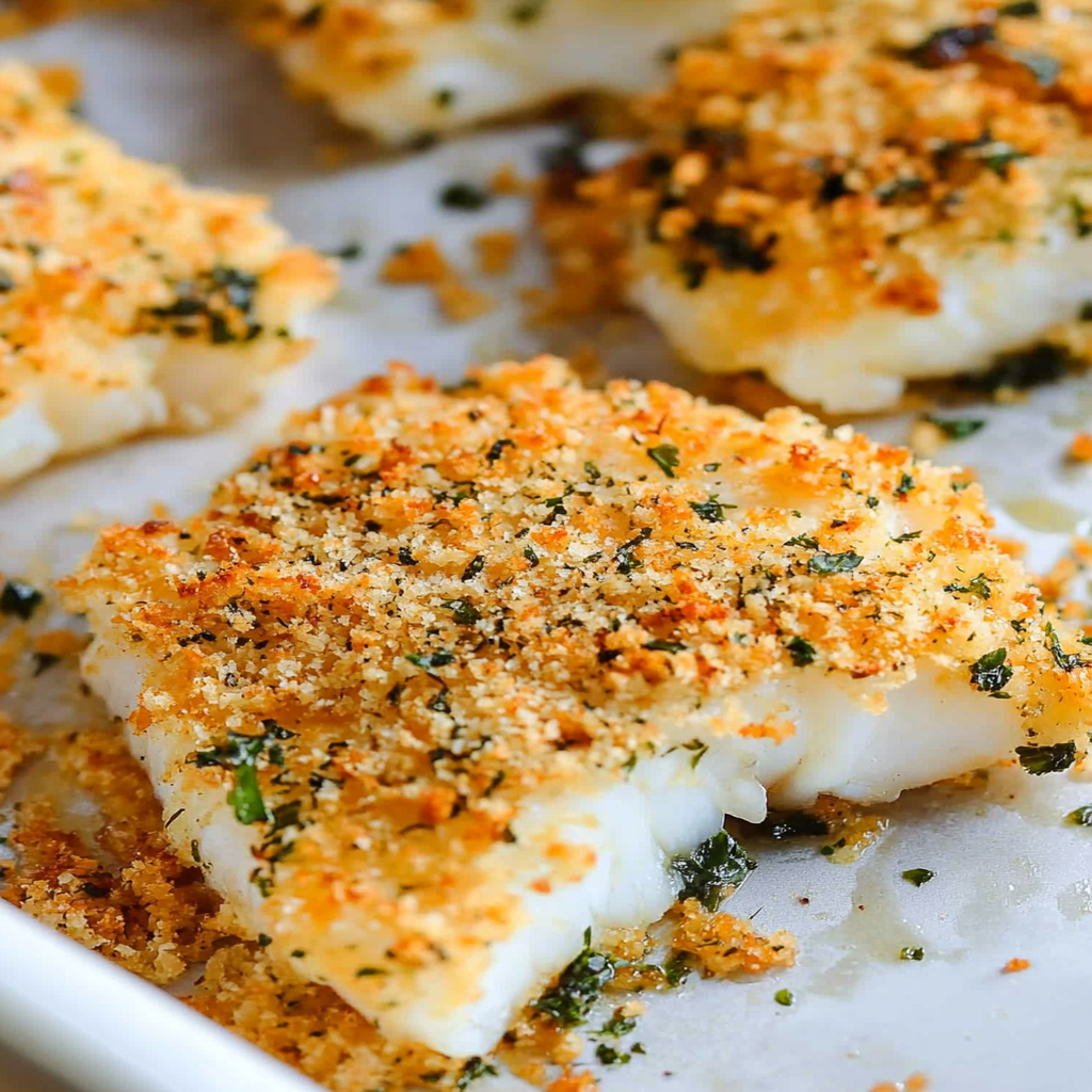 Baked Cod with Panko Crust