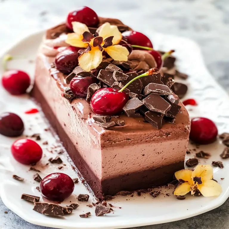 Frozen Cherry Chocolate Parfait