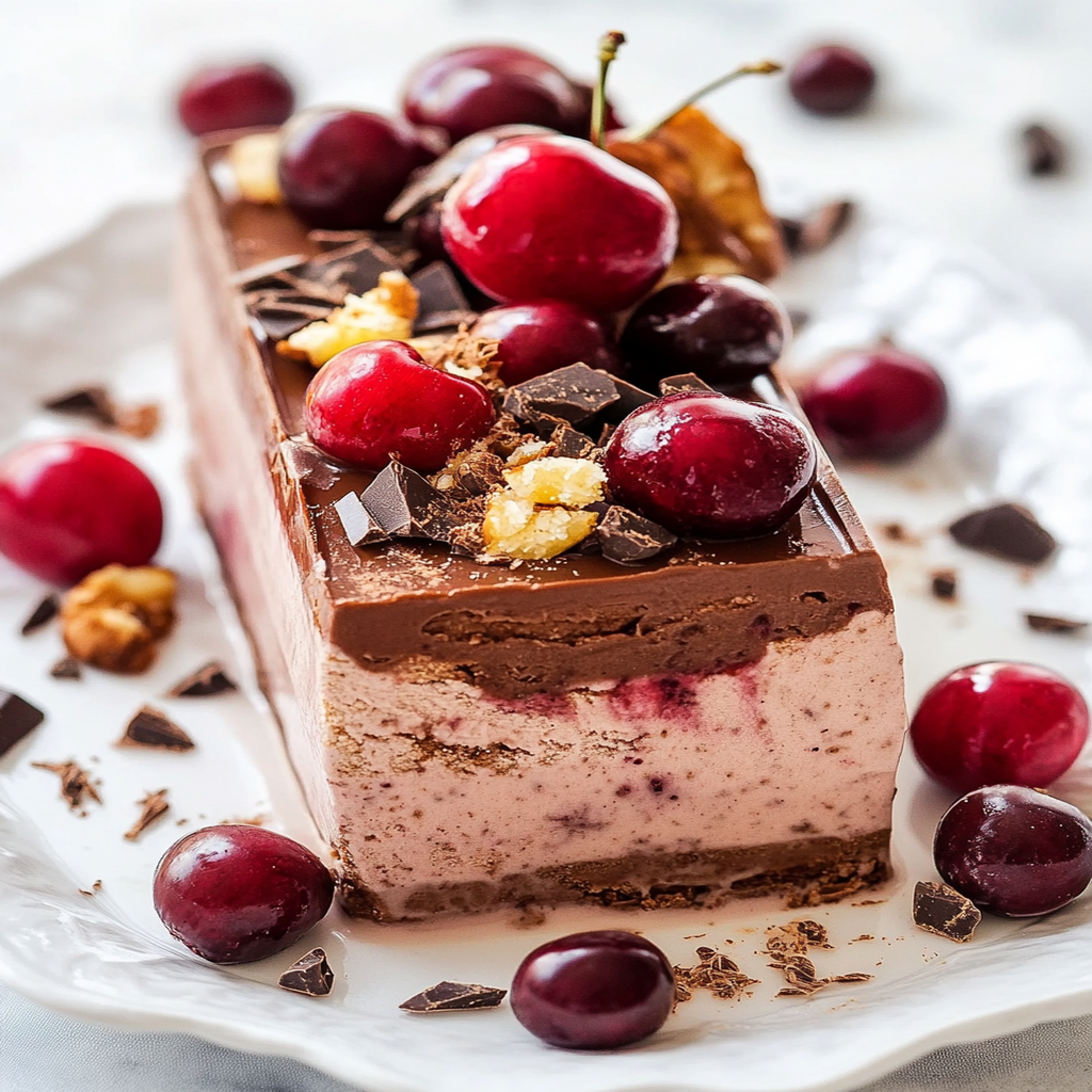 Frozen Cherry Chocolate Parfait