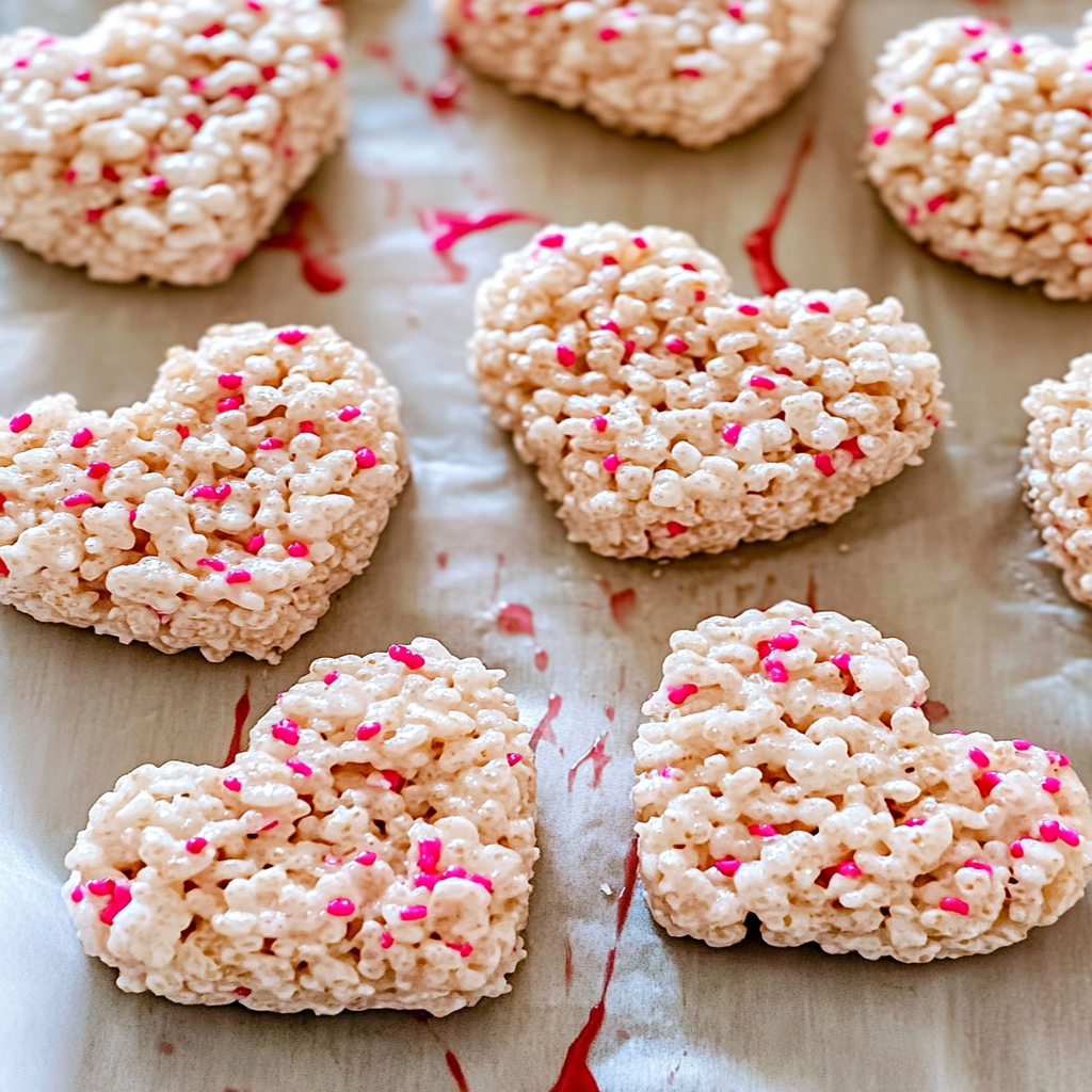 Heart-Shaped Rice Krispie Treats