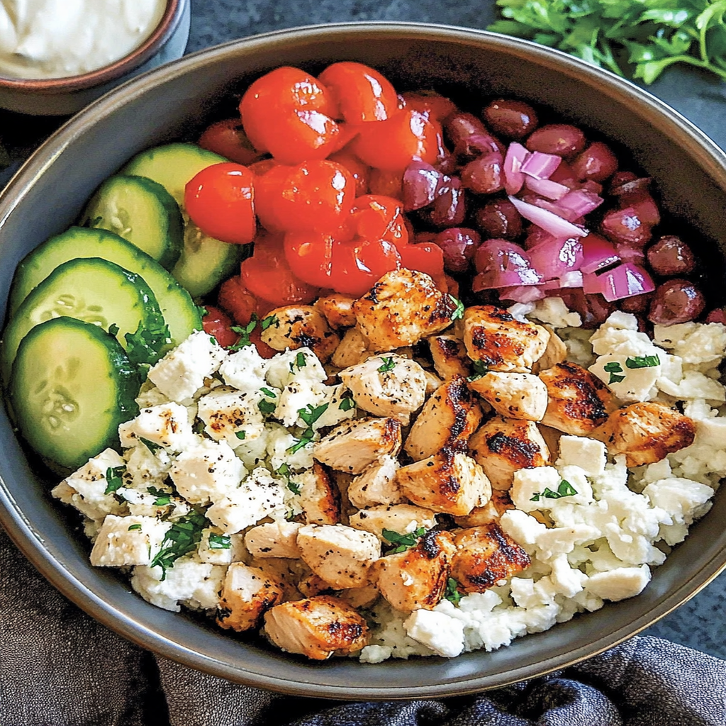 Keto Greek Chicken Bowls