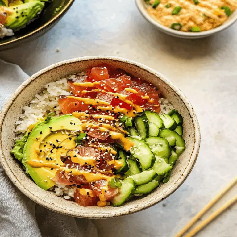 Low-Carb Poke Bowl