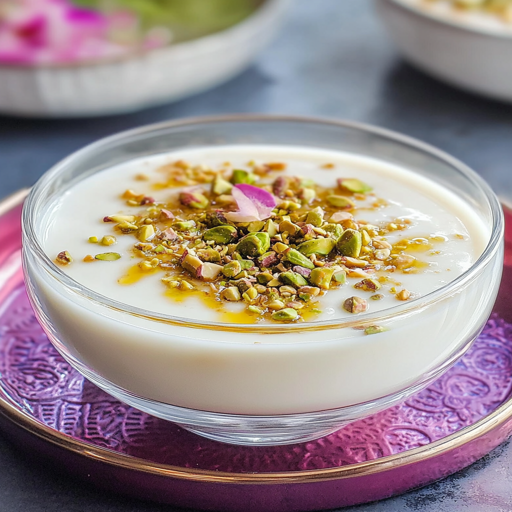Mahalabia with Pistachios