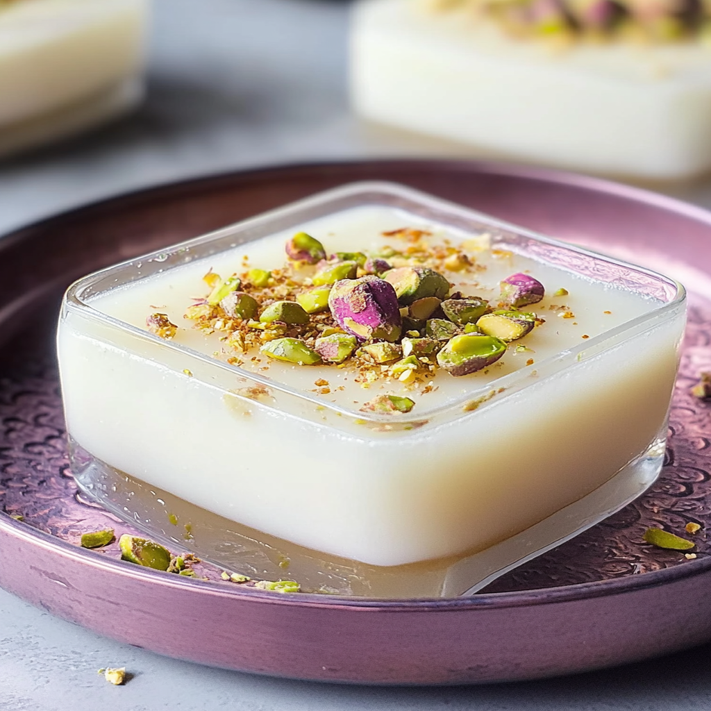 Mahalabia with Pistachios