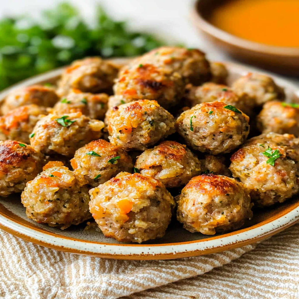 Mini Sausage Stuffing Balls