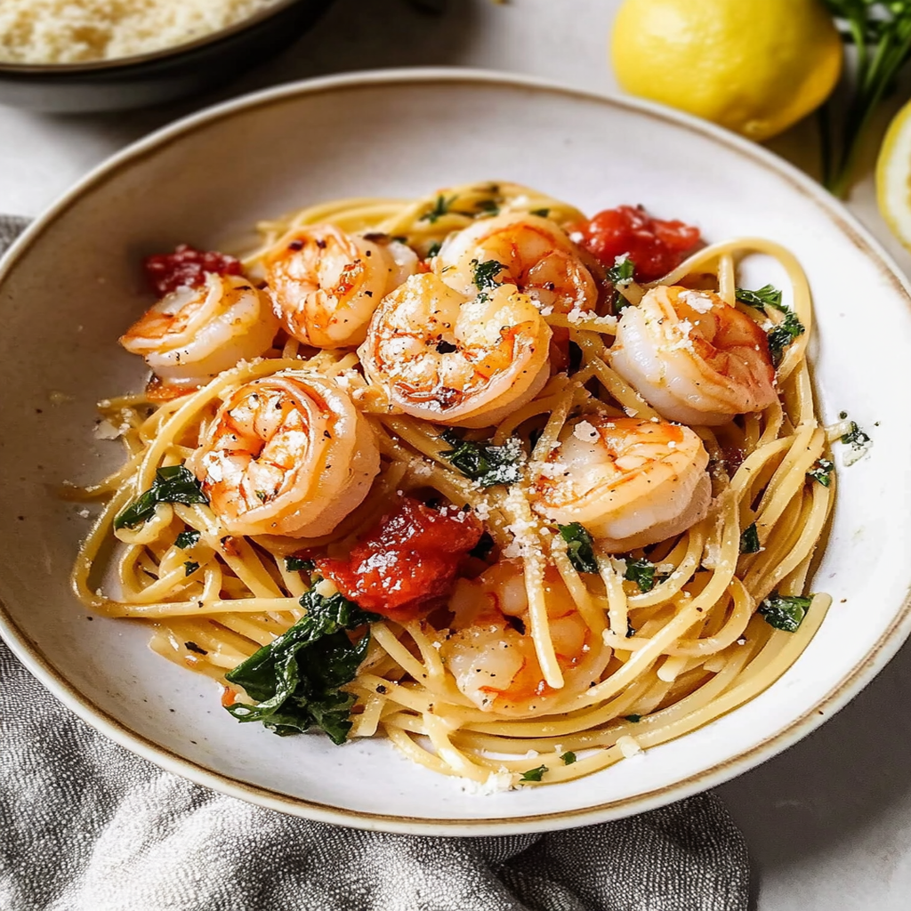 Scallop Shrimp Pasta