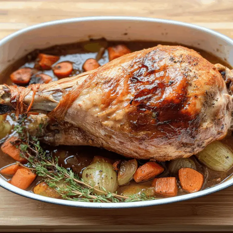 Slow Roasted Turkey Leg with Gravy