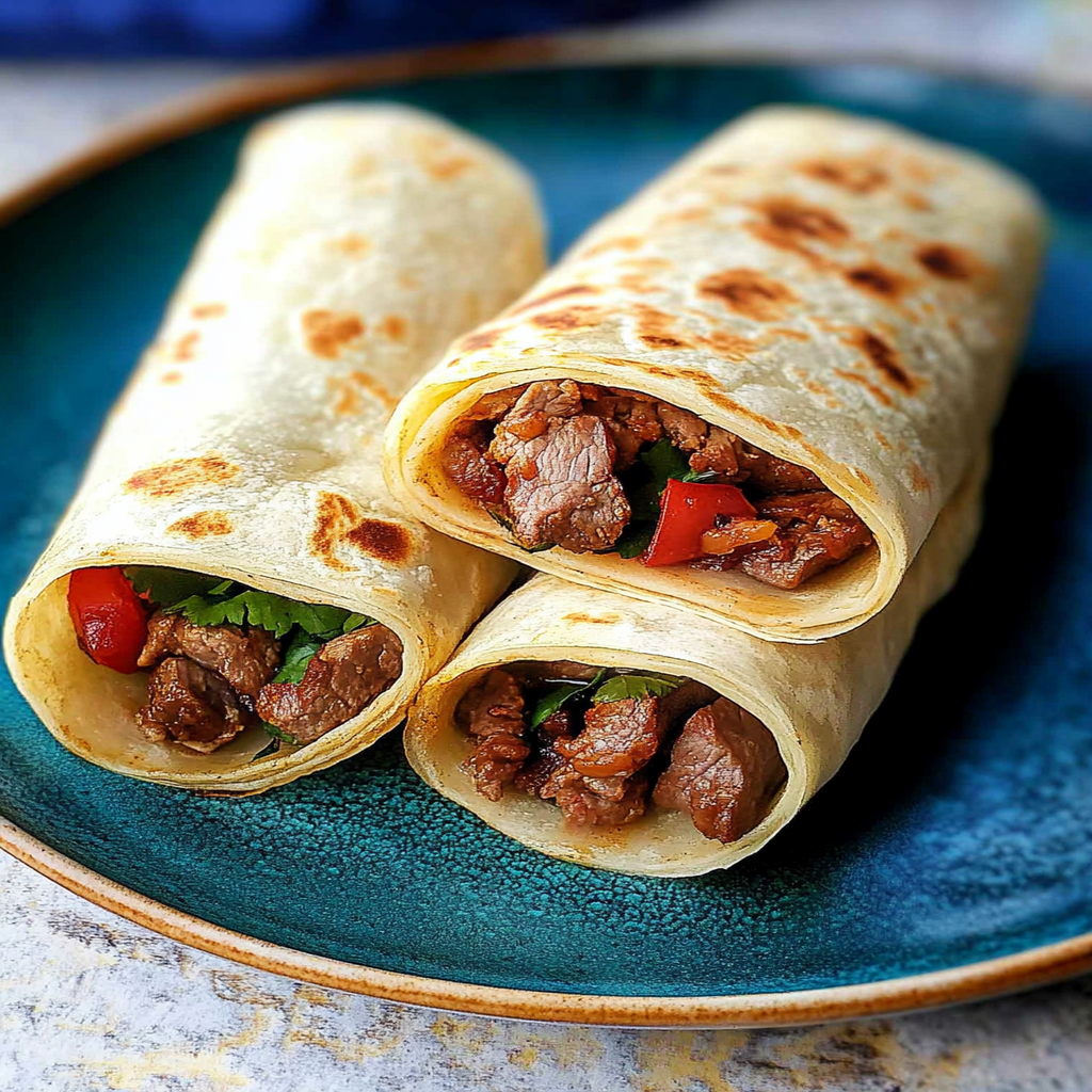 Tantuni (Spicy Stir Fried Meat Wrap)