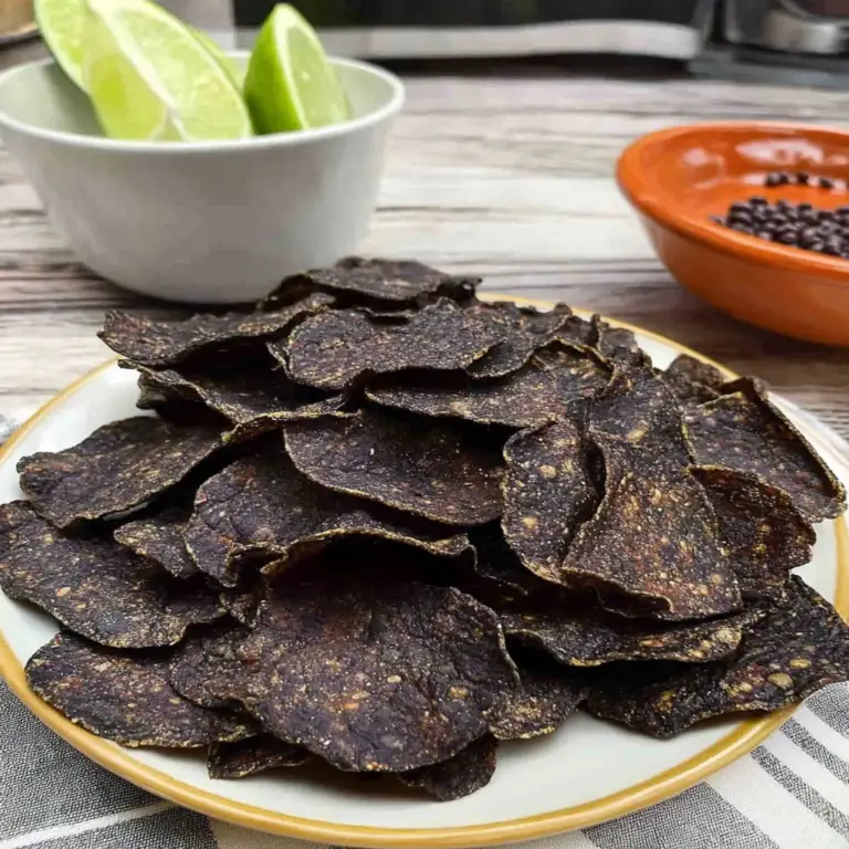 Crispy Black Bean Chips