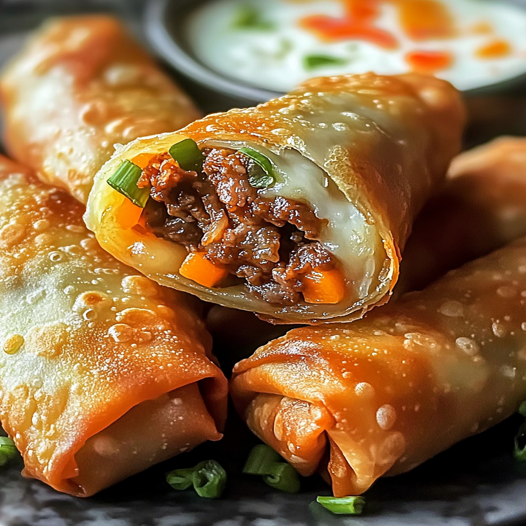 Crispy Philly Cheesesteak Egg Rolls