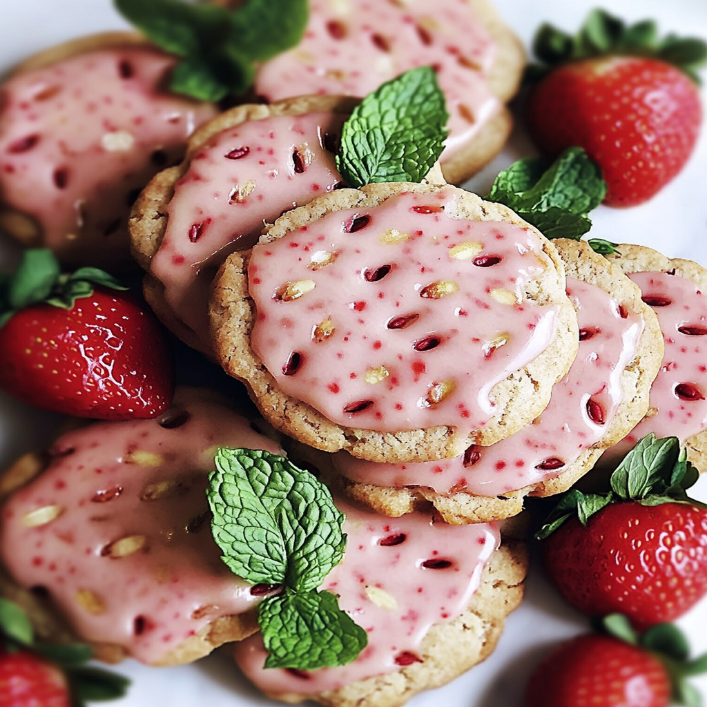 Strawberry & Mint Dog Biscuits