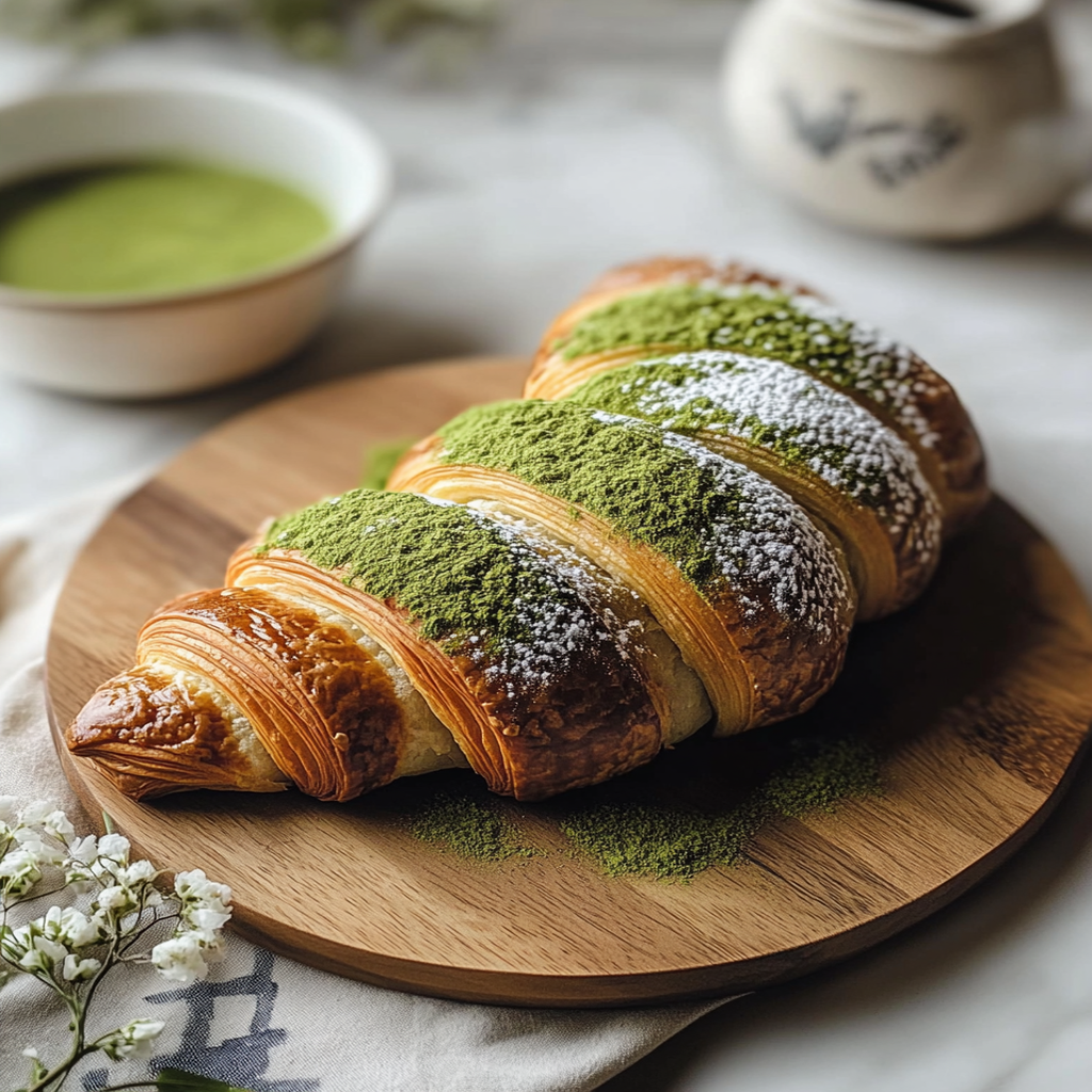 Matcha Mochi Croissants